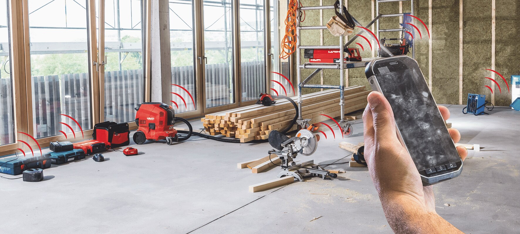Bluetooth enabled equipment tracking - Hilti Bahrain